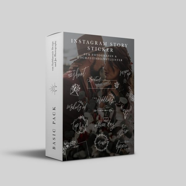 Instagram Story Sticker, Basic Pack – Farbfantasie Design